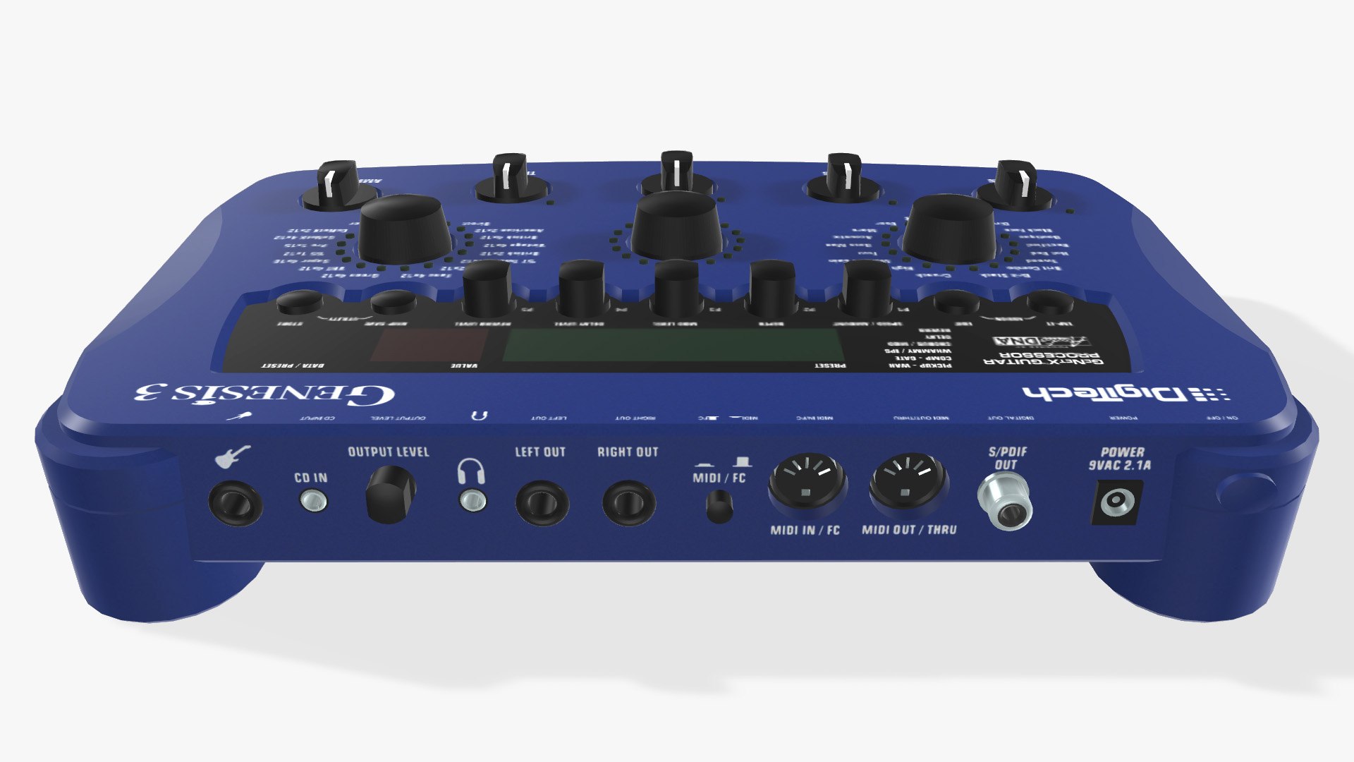 3D Model Digitech Genesis 3 Guitar Effects Processor - TurboSquid 2260093