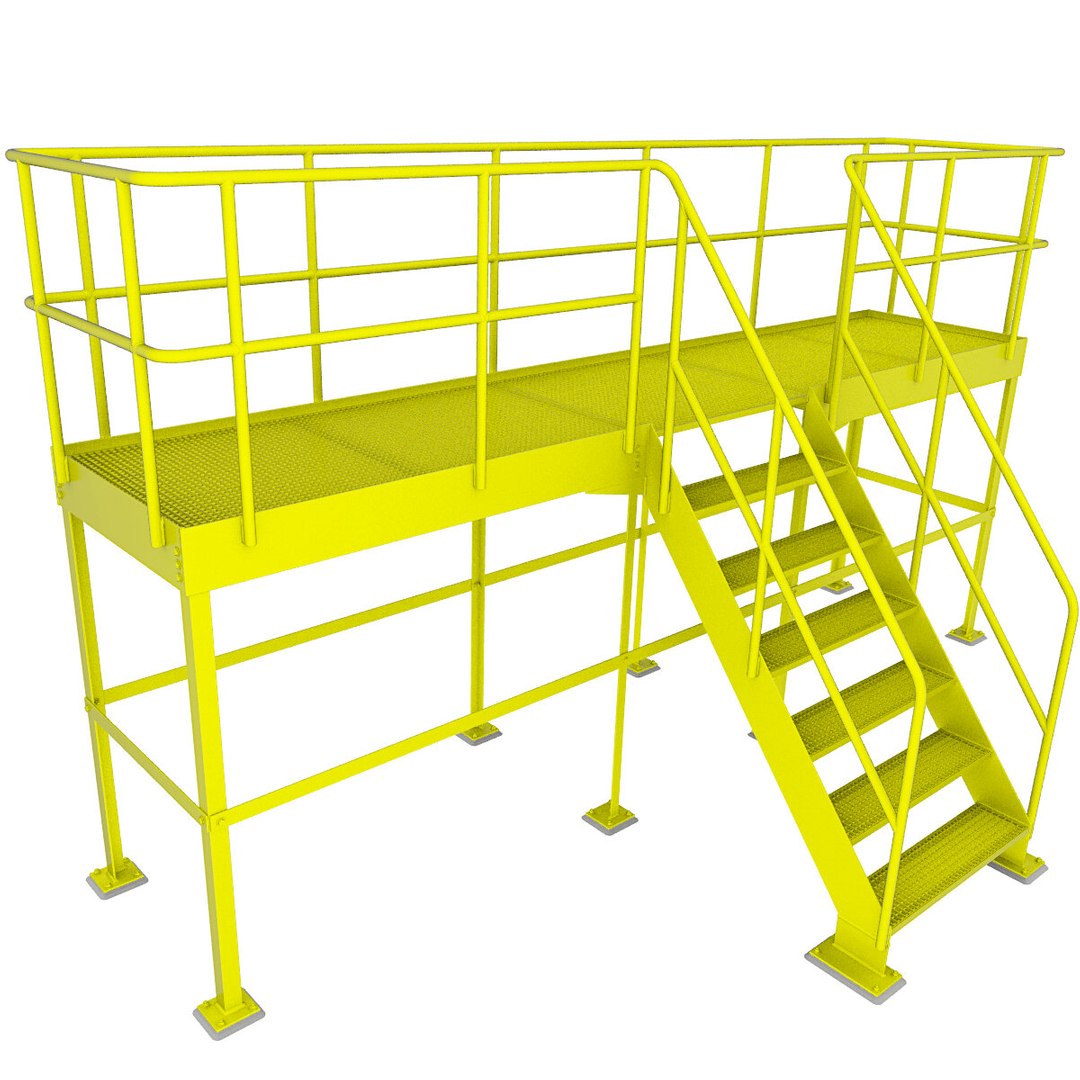 3D Crossover Platform Refinery Fuel Tank Plant 14 - TurboSquid 1764599