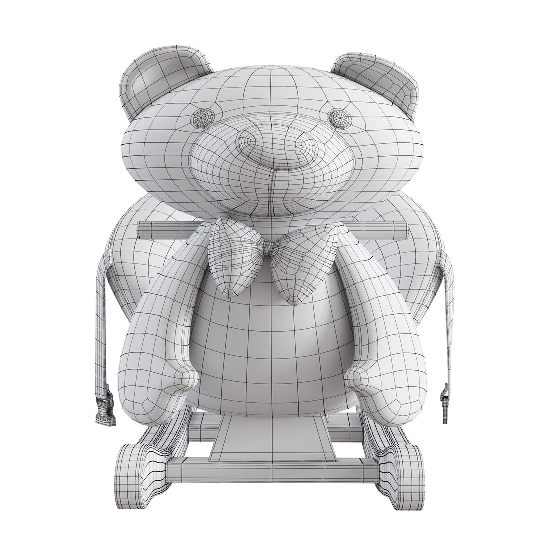 3D Bear Rocking Chair Model - TurboSquid 1460935