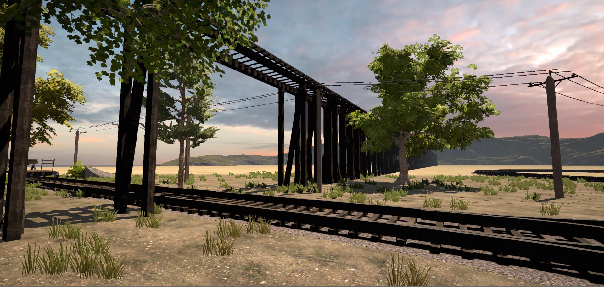 Old Railroad Tracks Fbx