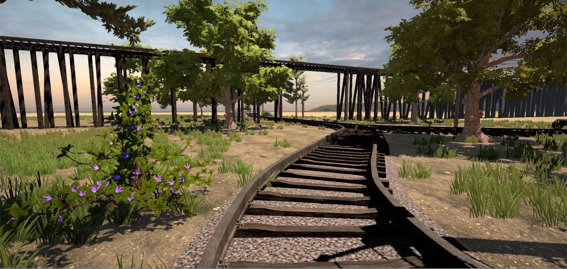 Old Railroad Tracks Fbx