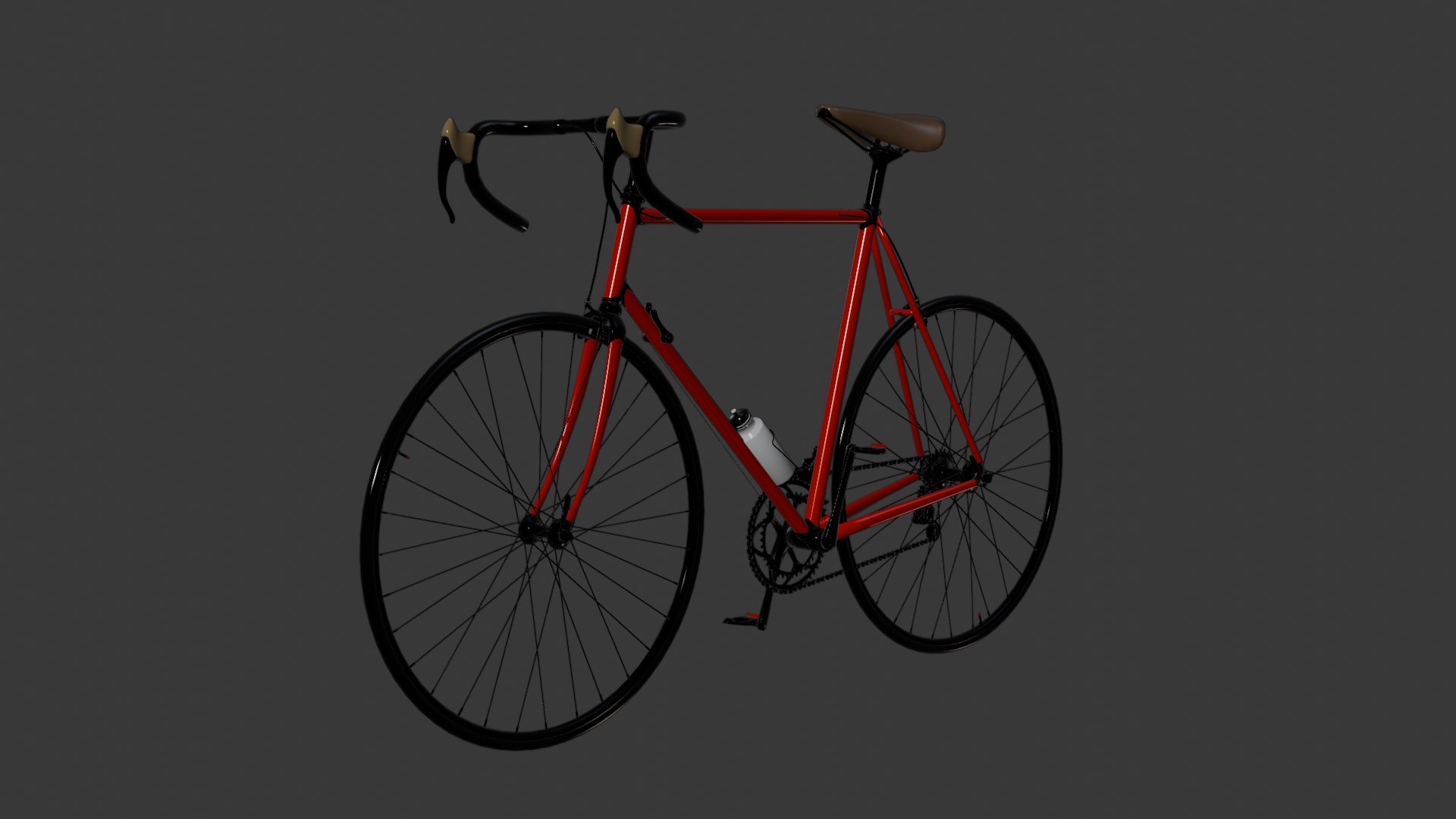 3D Model Road Bike Red - TurboSquid 2335777