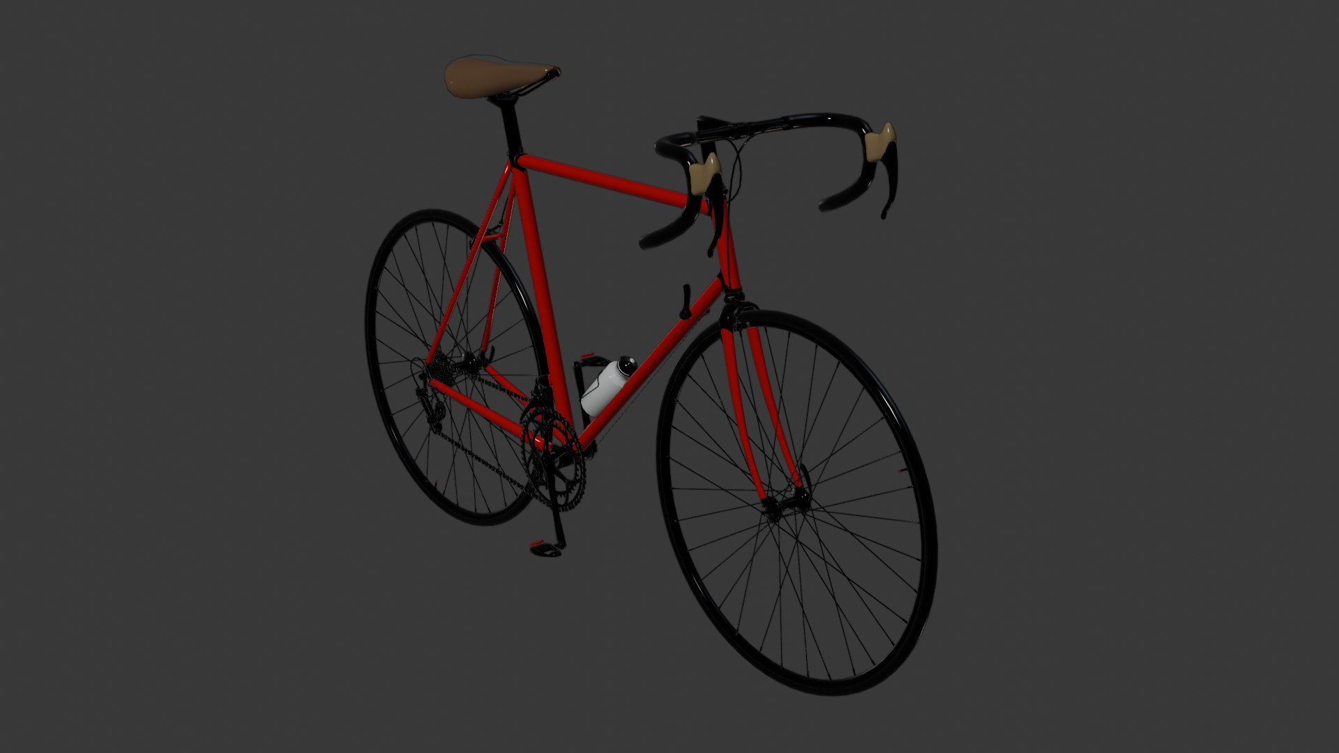 3D Model Road Bike Red - TurboSquid 2335777