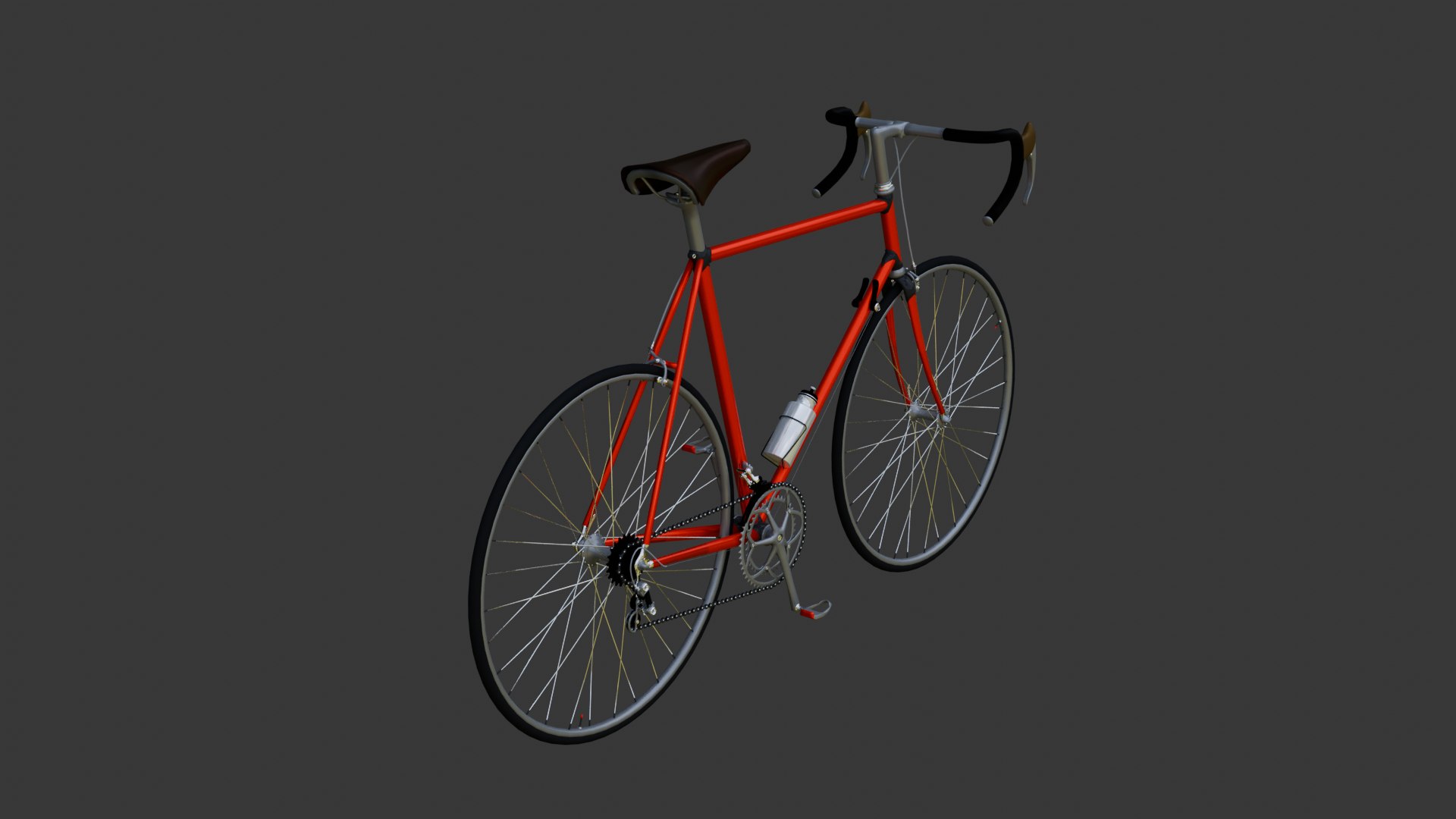 3D Model Road Bike Red - TurboSquid 2335777