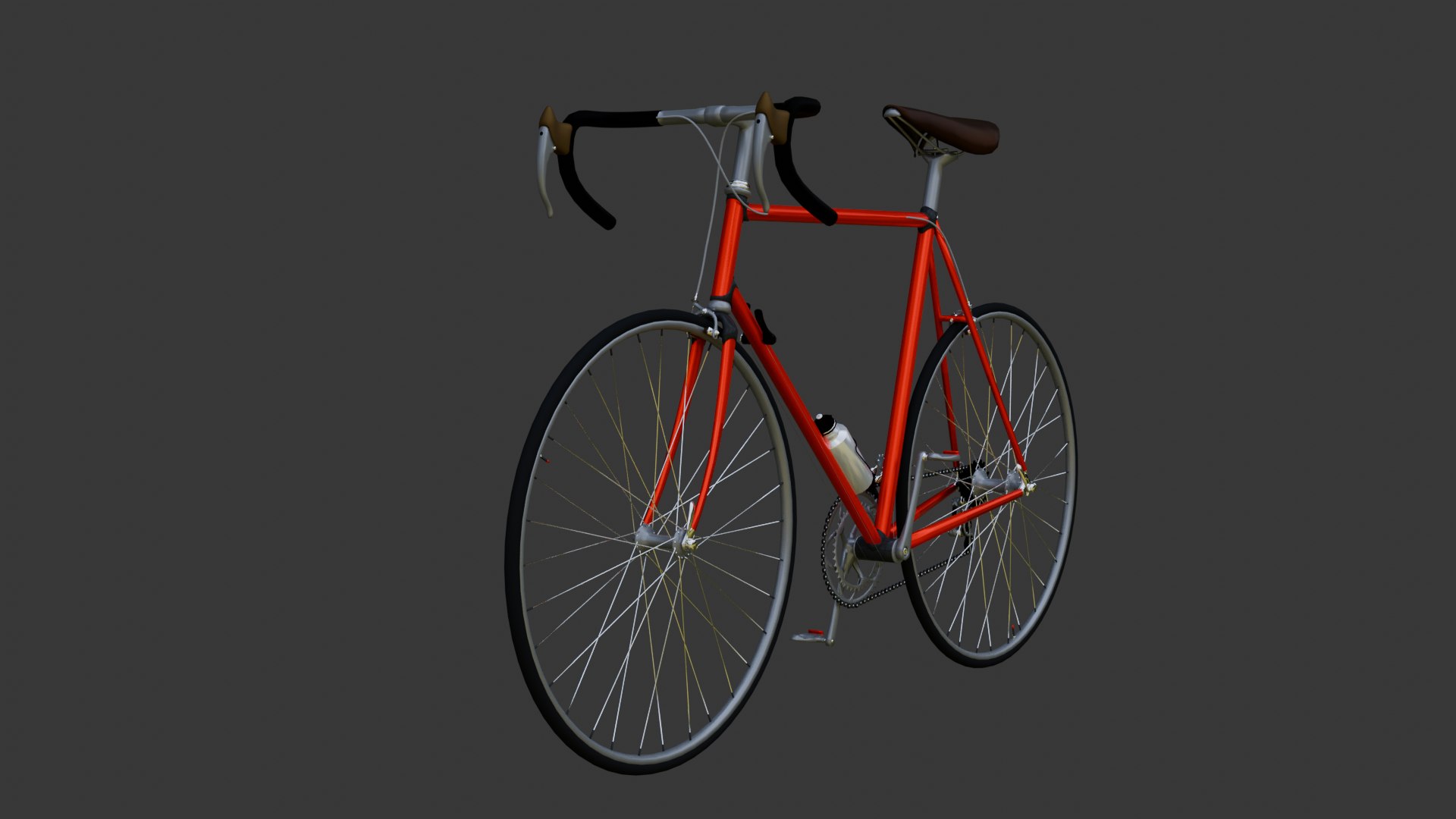 3D Model Road Bike Red - TurboSquid 2335777