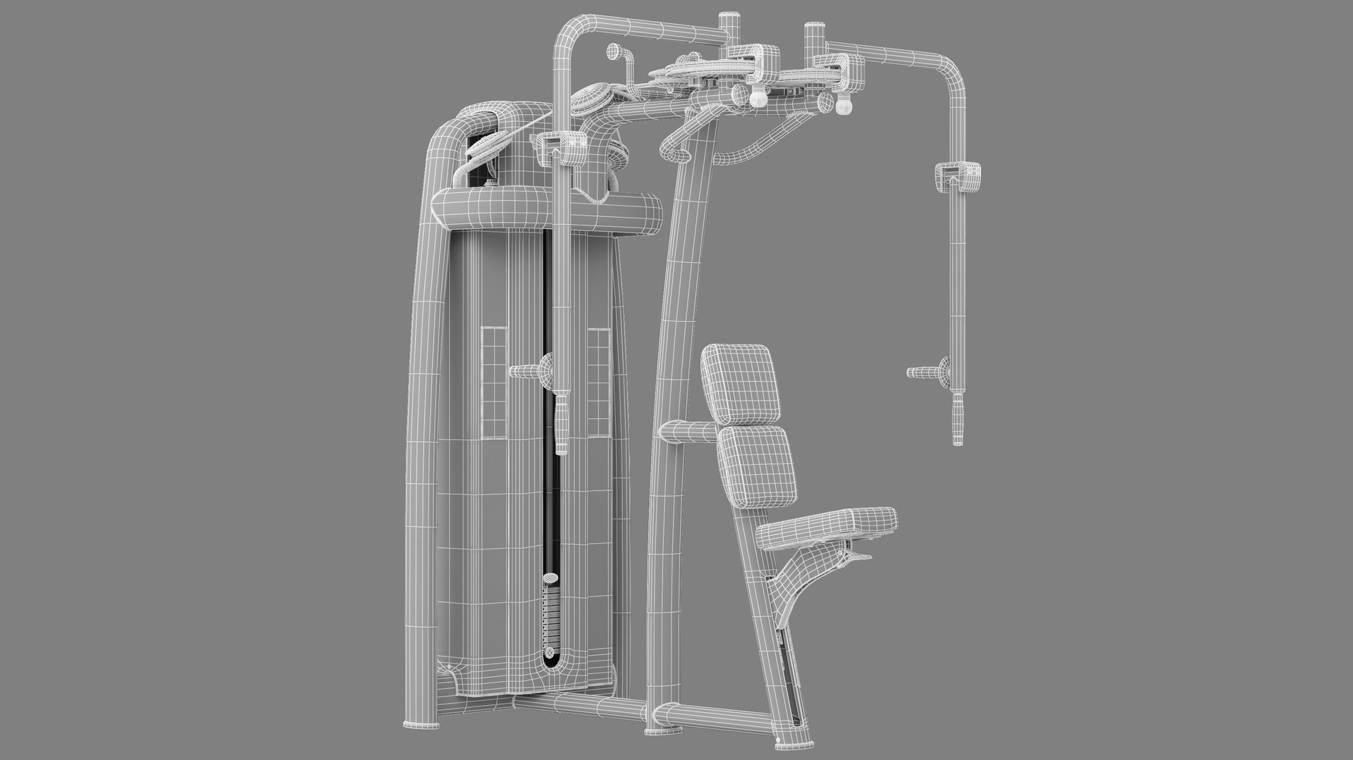 3D Model Technogym Selection 700 - Dual Pectoral Reverse Fly ...