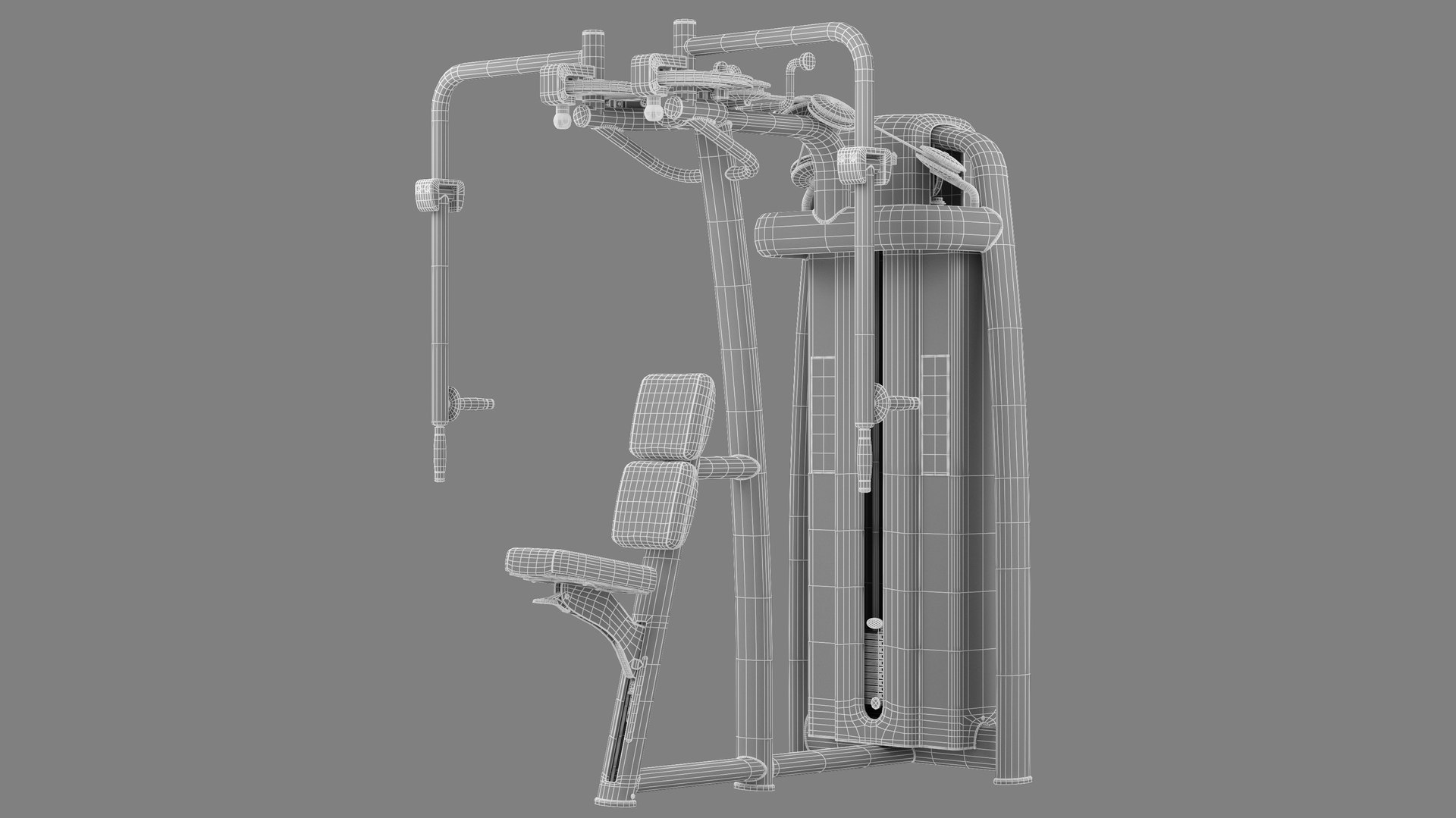 3D Model Technogym Selection 700 - Dual Pectoral Reverse Fly ...