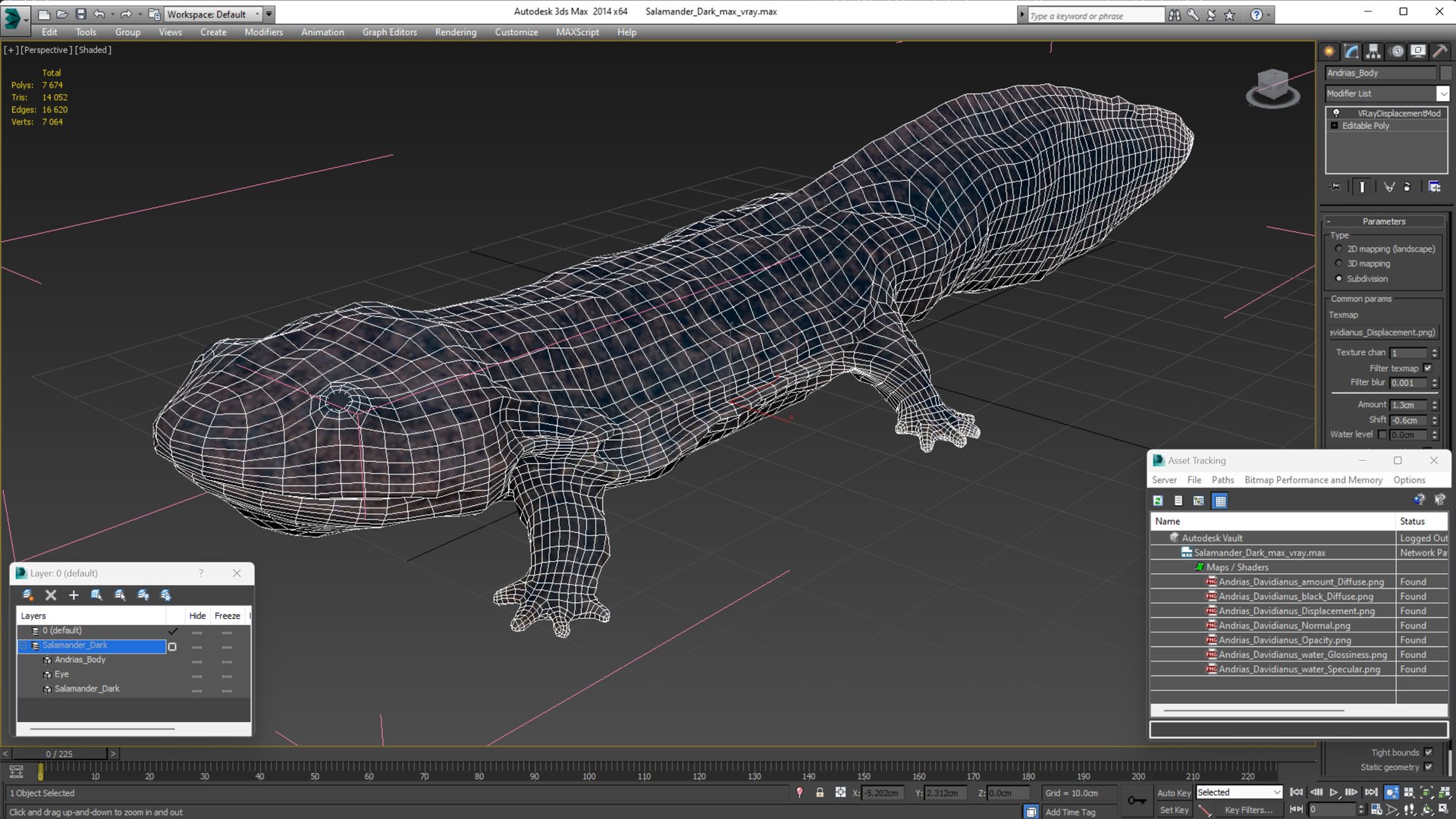 3D Salamander Dark - TurboSquid 2232405