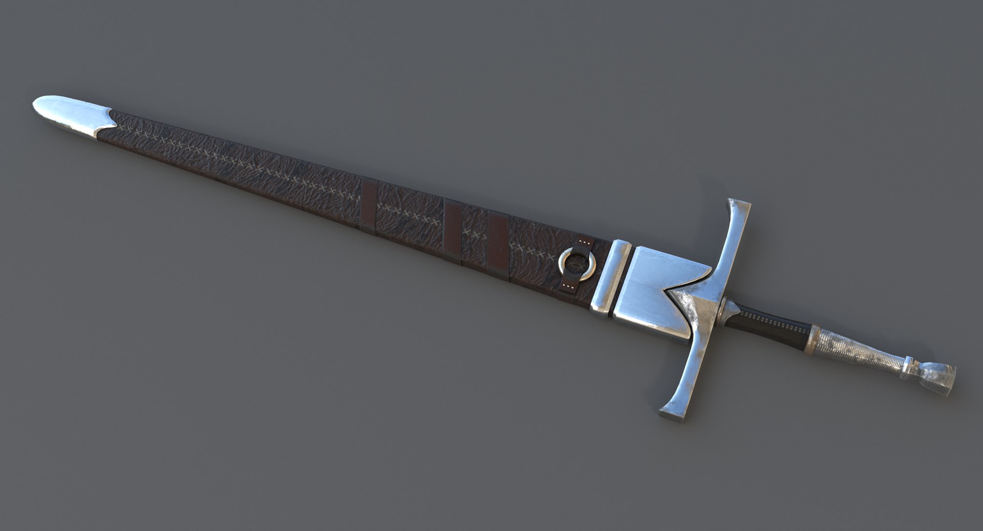 3D Asset Longsword Scabbard - TurboSquid 1170870