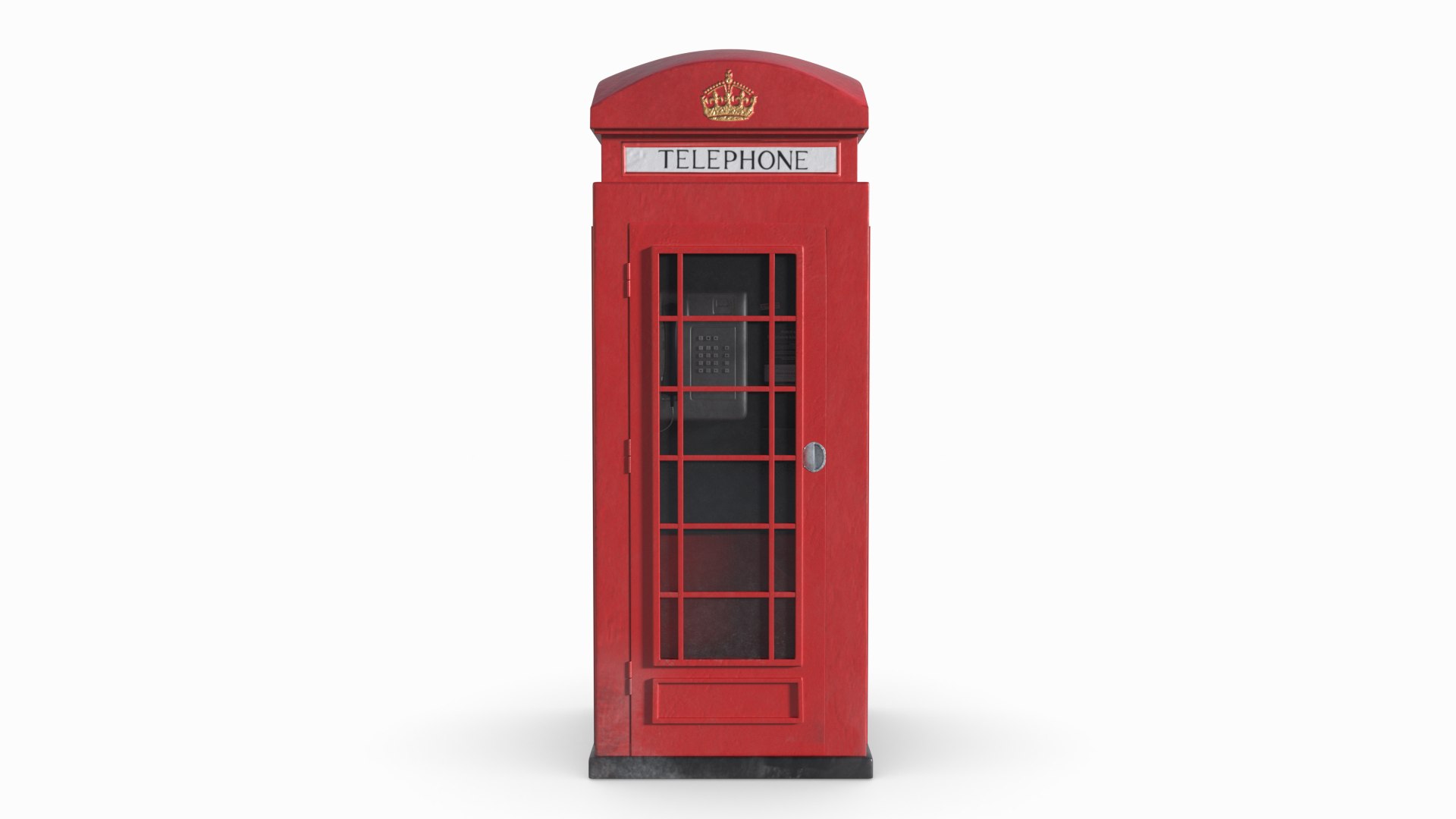 3D Redshift Red Phone Box - TurboSquid 1655609