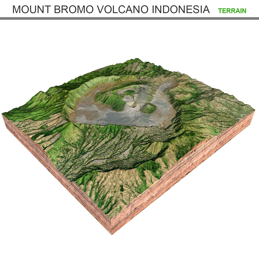 Mount Bromo Volcano Indonesia 3D Model - TurboSquid 2061733