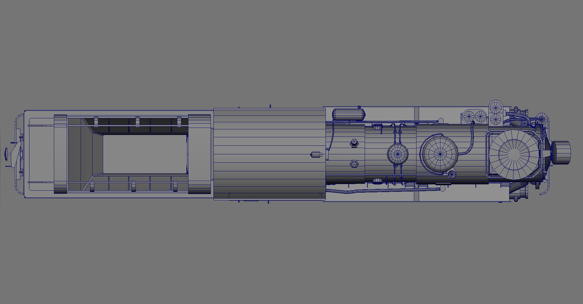 Steam P24 Narrow-gauge 3d Model