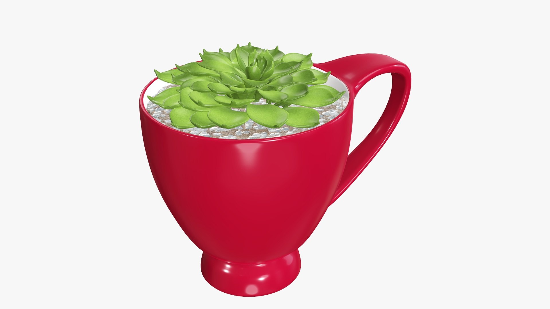 Plant cup decor model - TurboSquid 1651166