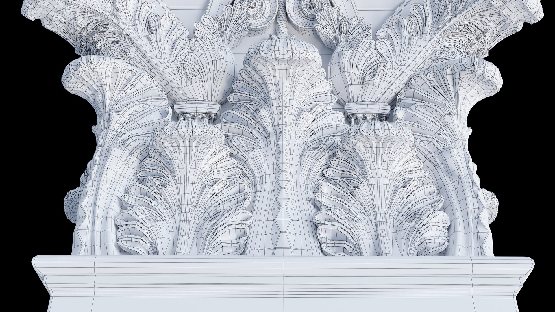 3D Rectangular Corinth Column - TurboSquid 1855927