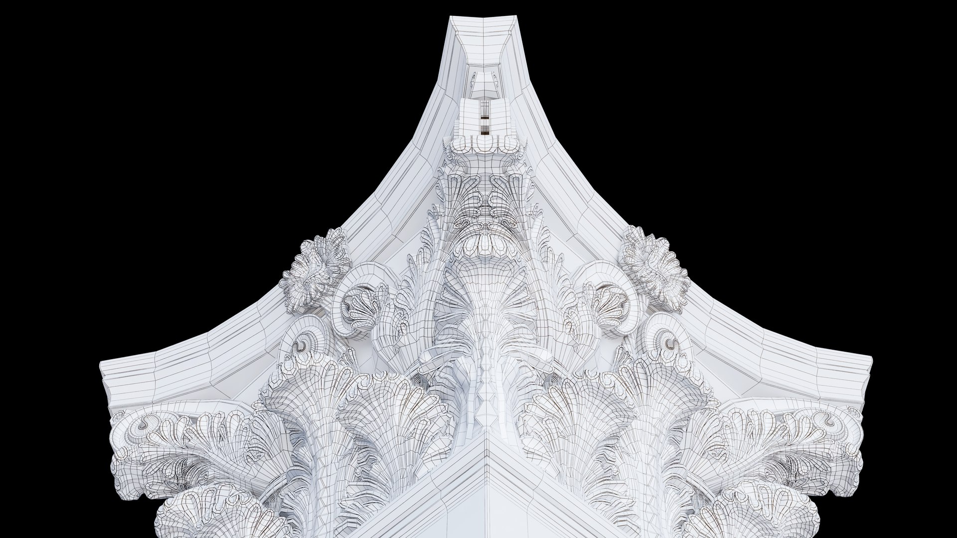 3D Rectangular Corinth Column - TurboSquid 1855927