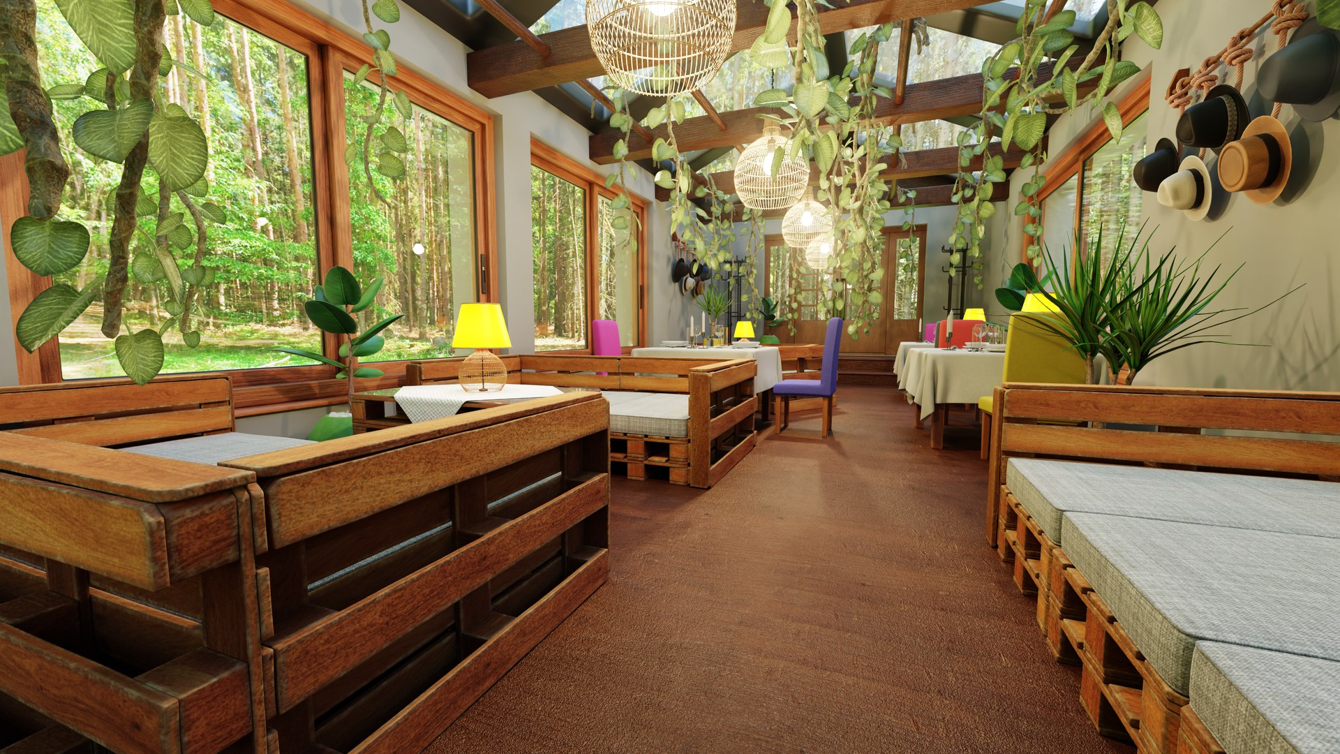 3D Restaurant Nature - TurboSquid 1975642