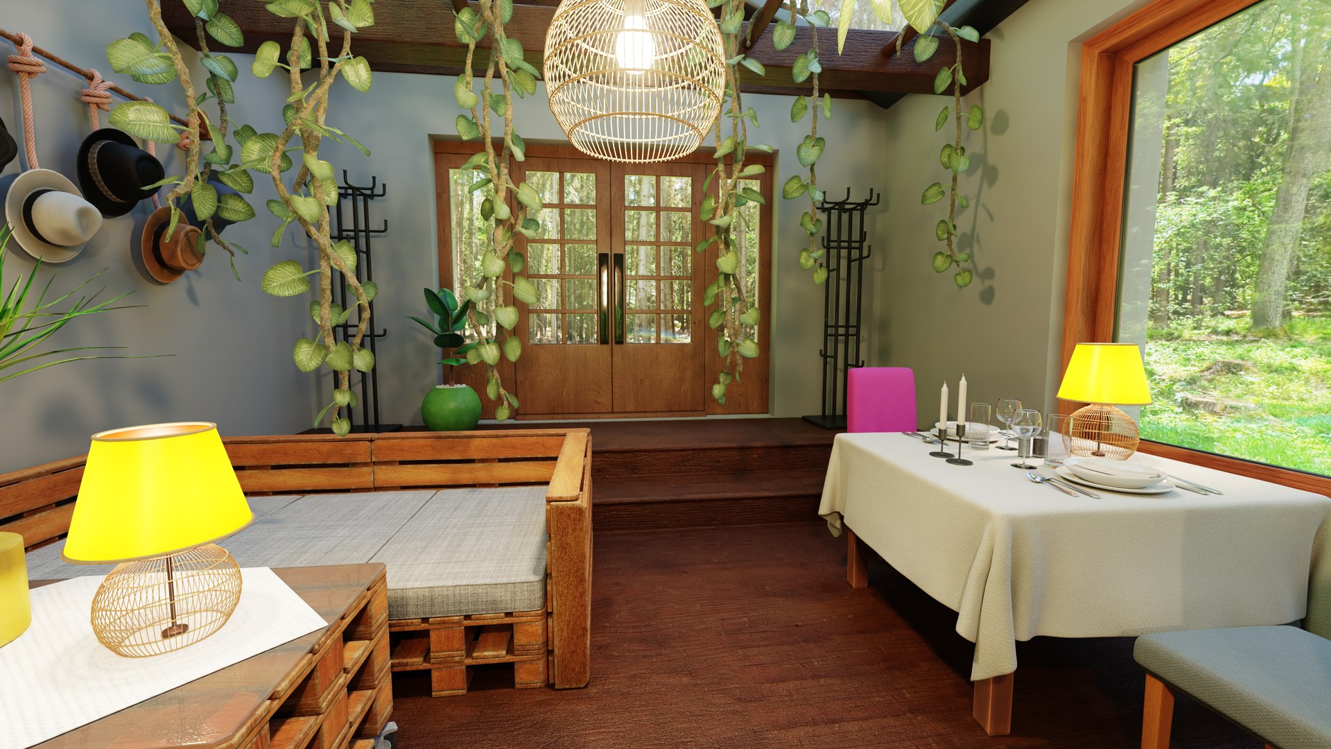 3D Restaurant Nature - TurboSquid 1975642