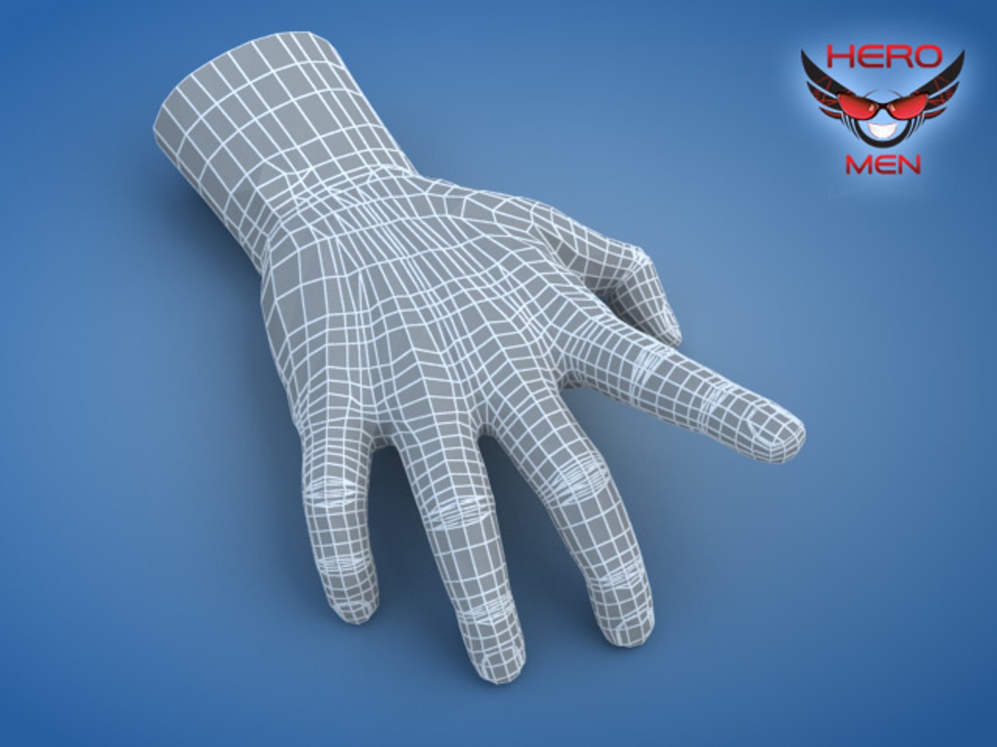 Male Hand 3d Max