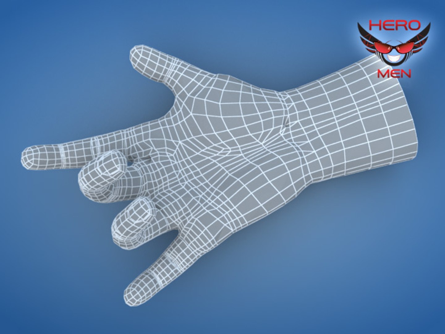 Male Hand 3d Max
