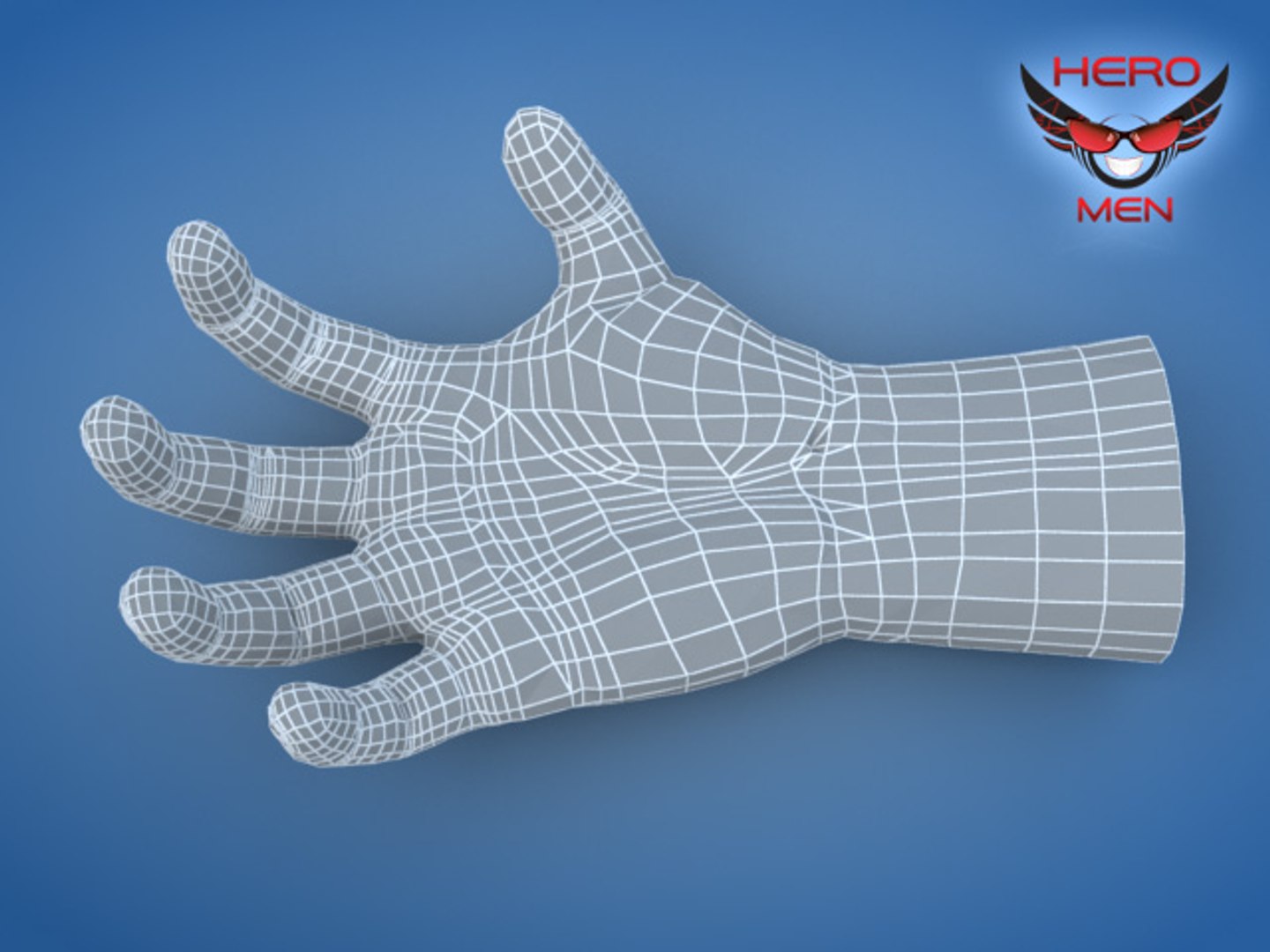 Male Hand 3d Max