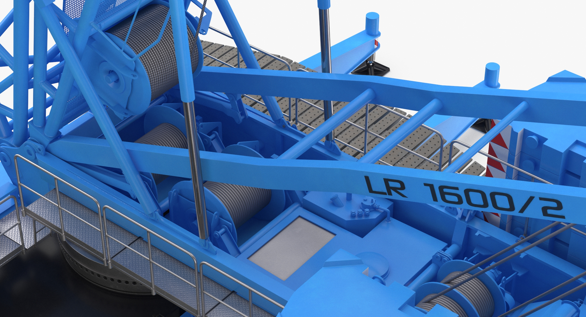 Liebherr lr 1600-2 crawler crane 3D - TurboSquid 1700742