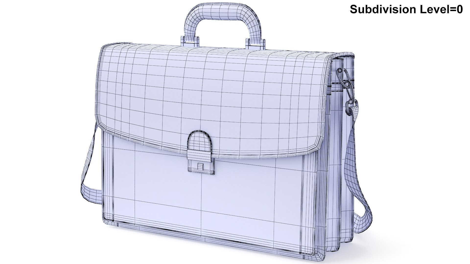 3D Model Leather Briefcase 02 - TurboSquid 2290203