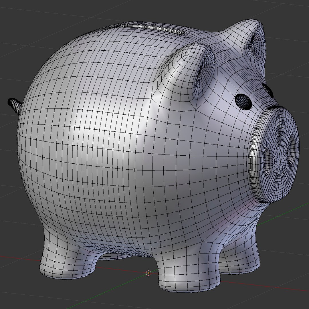 3D Model Typical Smiling Piggy Bank - TurboSquid 1191177