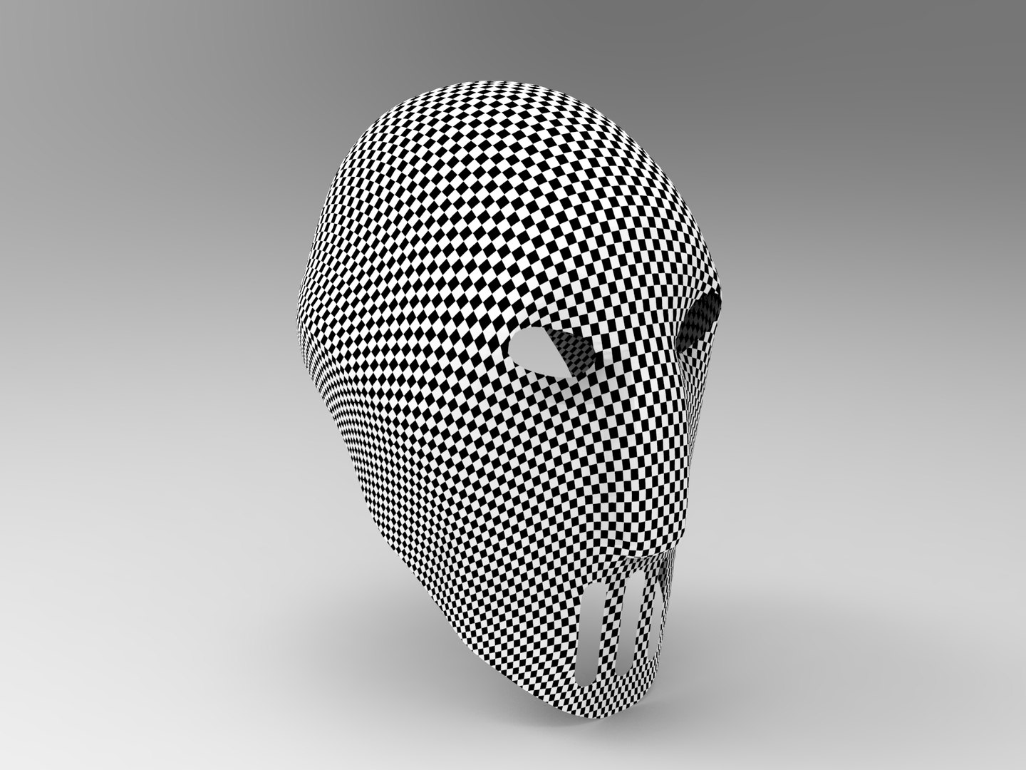 3D Model Low-poly Black Hockey Goalie Mask - TurboSquid 2241340