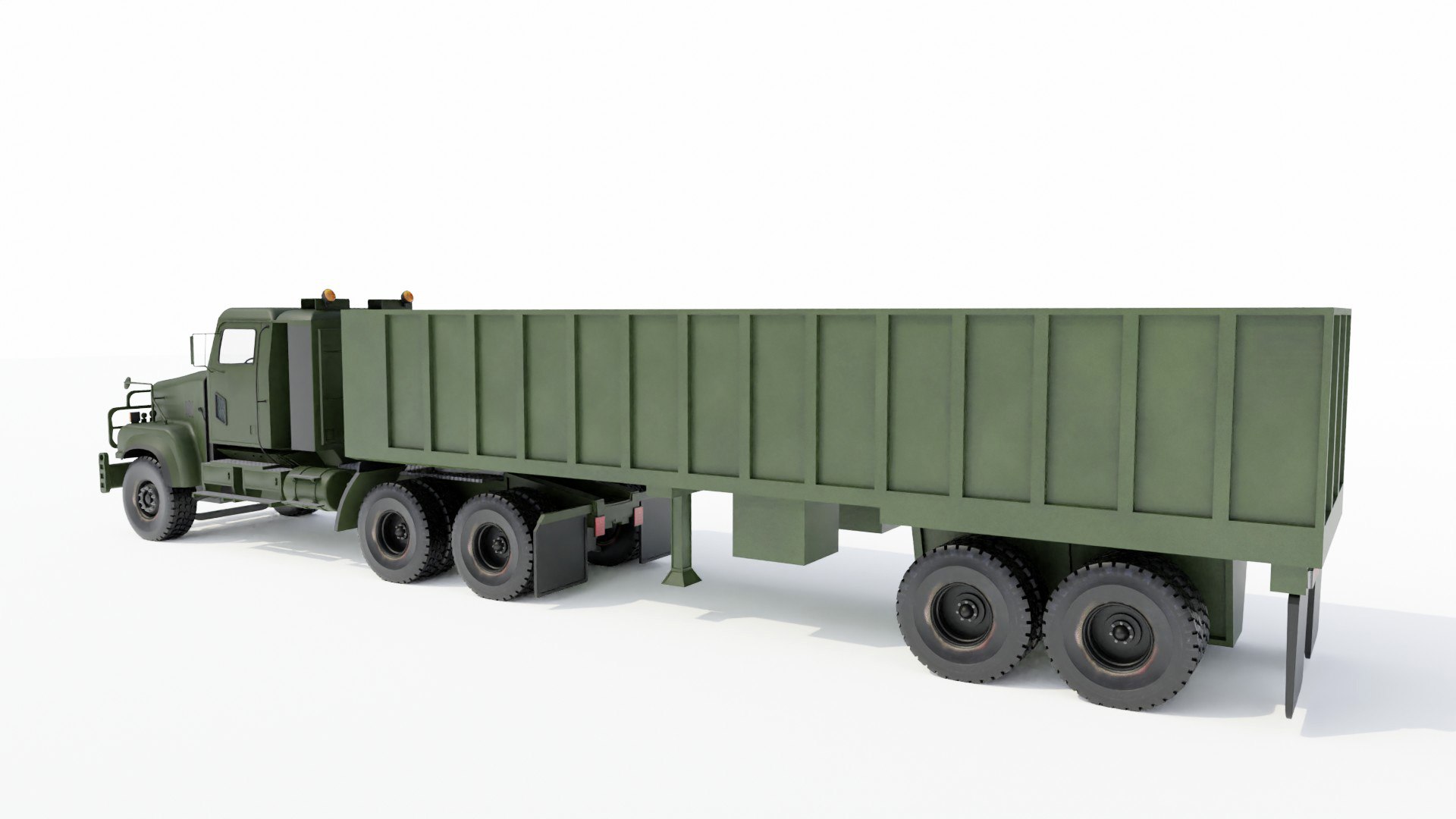 3d M915a5 Army Truck Freight