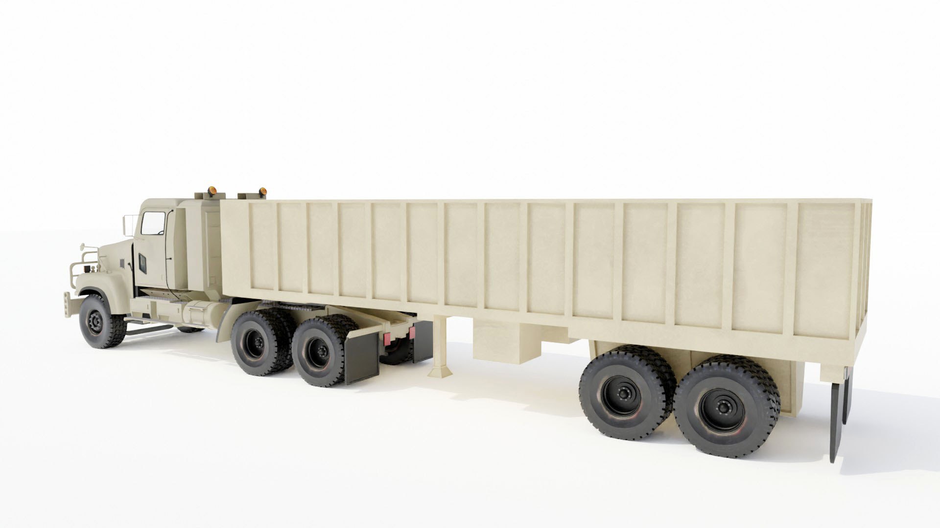 3d M915a5 Army Truck Freight