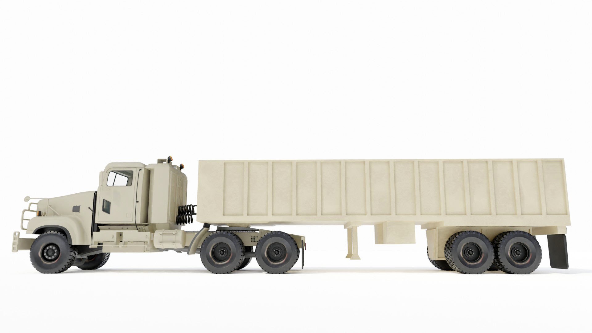 3d M915a5 Army Truck Freight