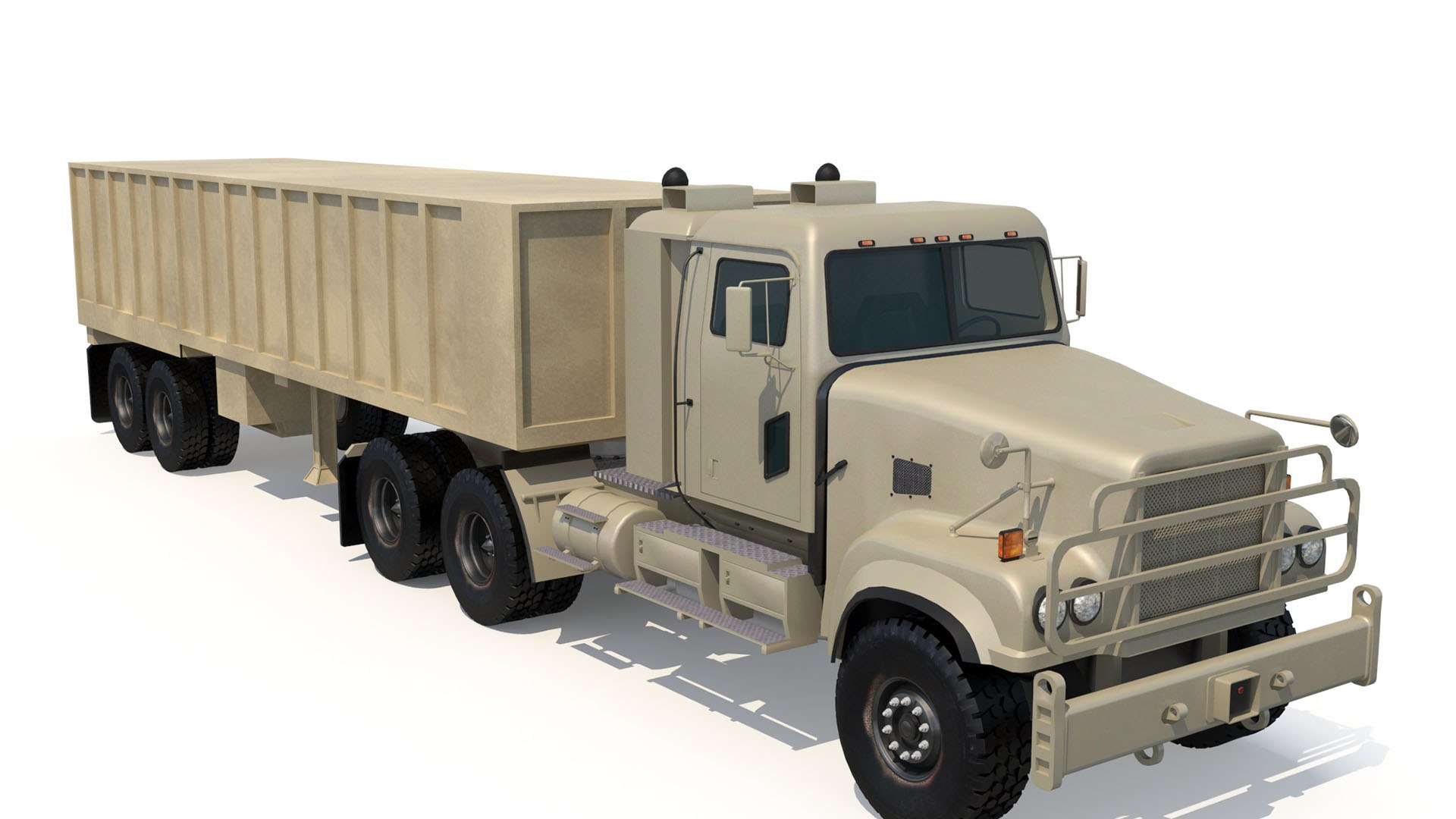 3d M915a5 Army Truck Freight