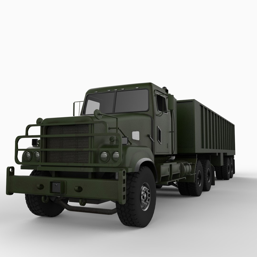 3d M915a5 Army Truck Freight
