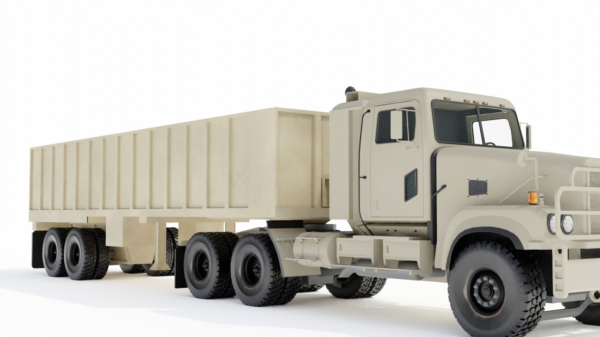 3d M915a5 Army Truck Freight