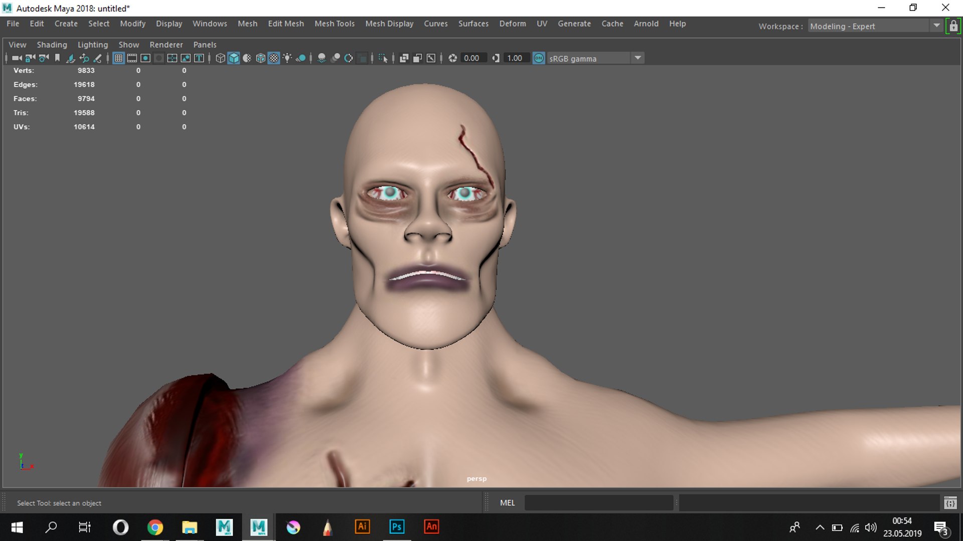 Scarred Man 3D Model - TurboSquid 1409316