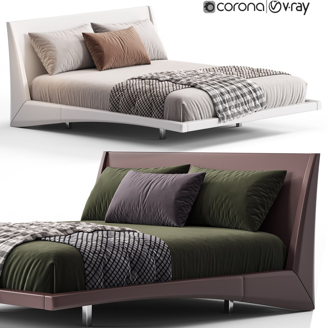 3D Model Cattelan Italia Dylan Bed - TurboSquid 2319772