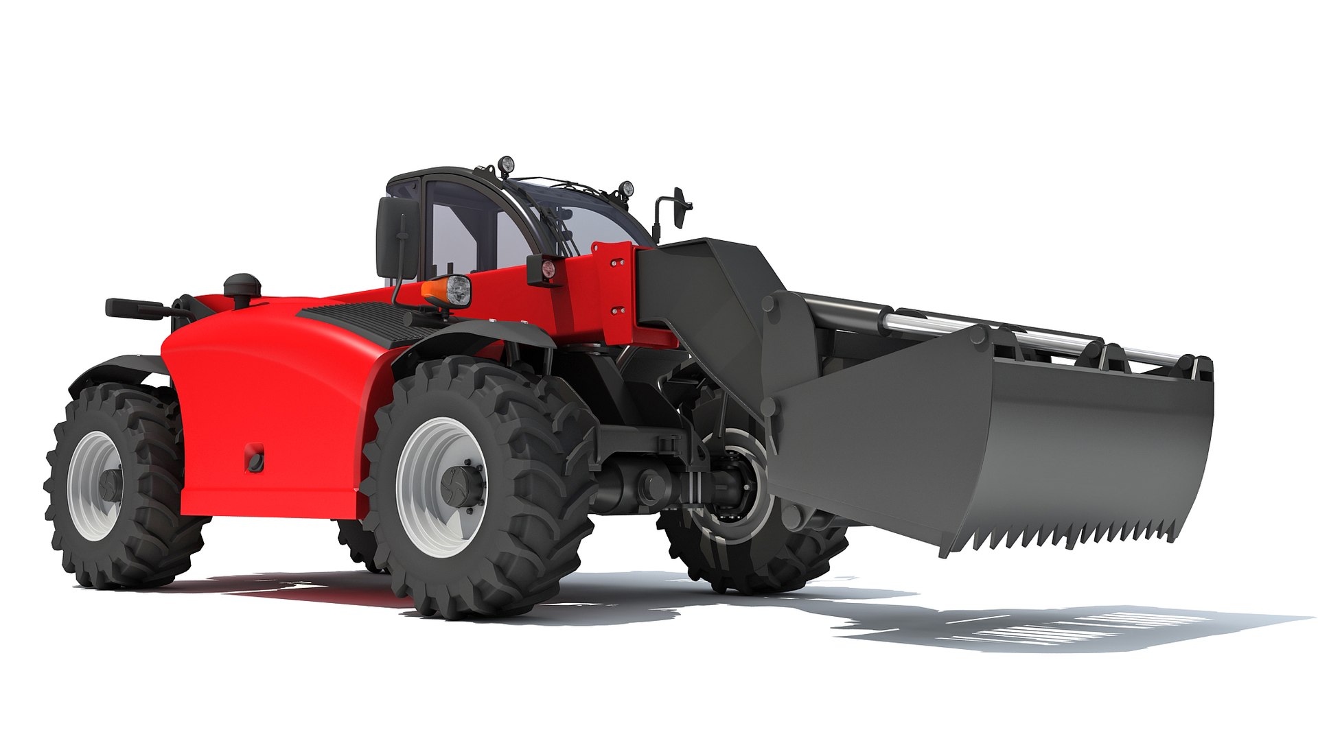 Handler Forklift Telehandler 3D Model - TurboSquid 1690061