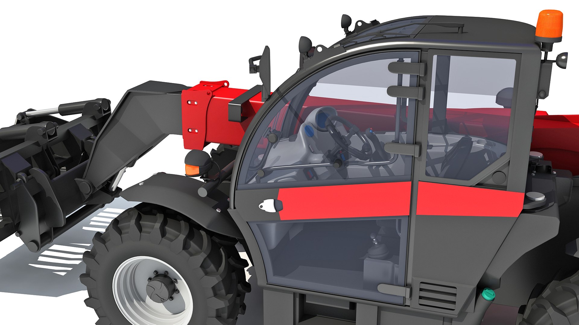 Handler Forklift Telehandler 3D Model - TurboSquid 1690061