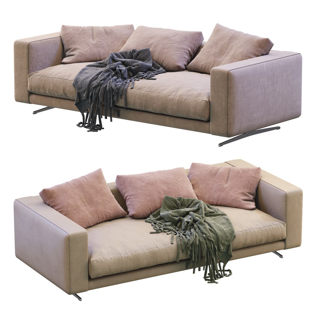 3D Flexform sofa CAMPIELLO model - TurboSquid 1736025