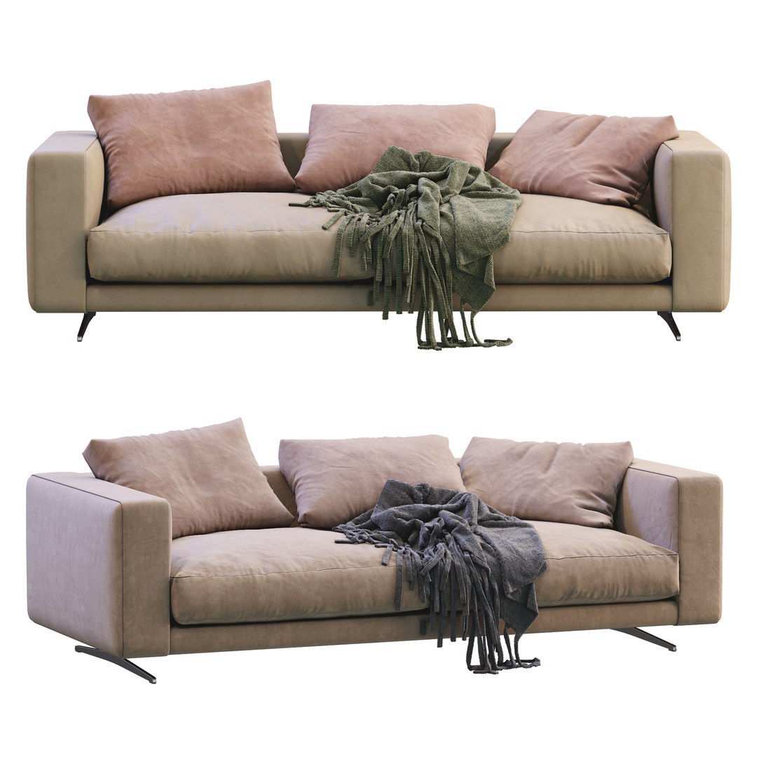 3D Flexform sofa CAMPIELLO model - TurboSquid 1736025