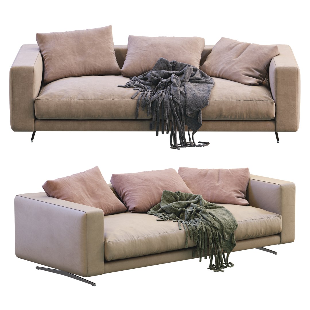 3D Flexform sofa CAMPIELLO model - TurboSquid 1736025