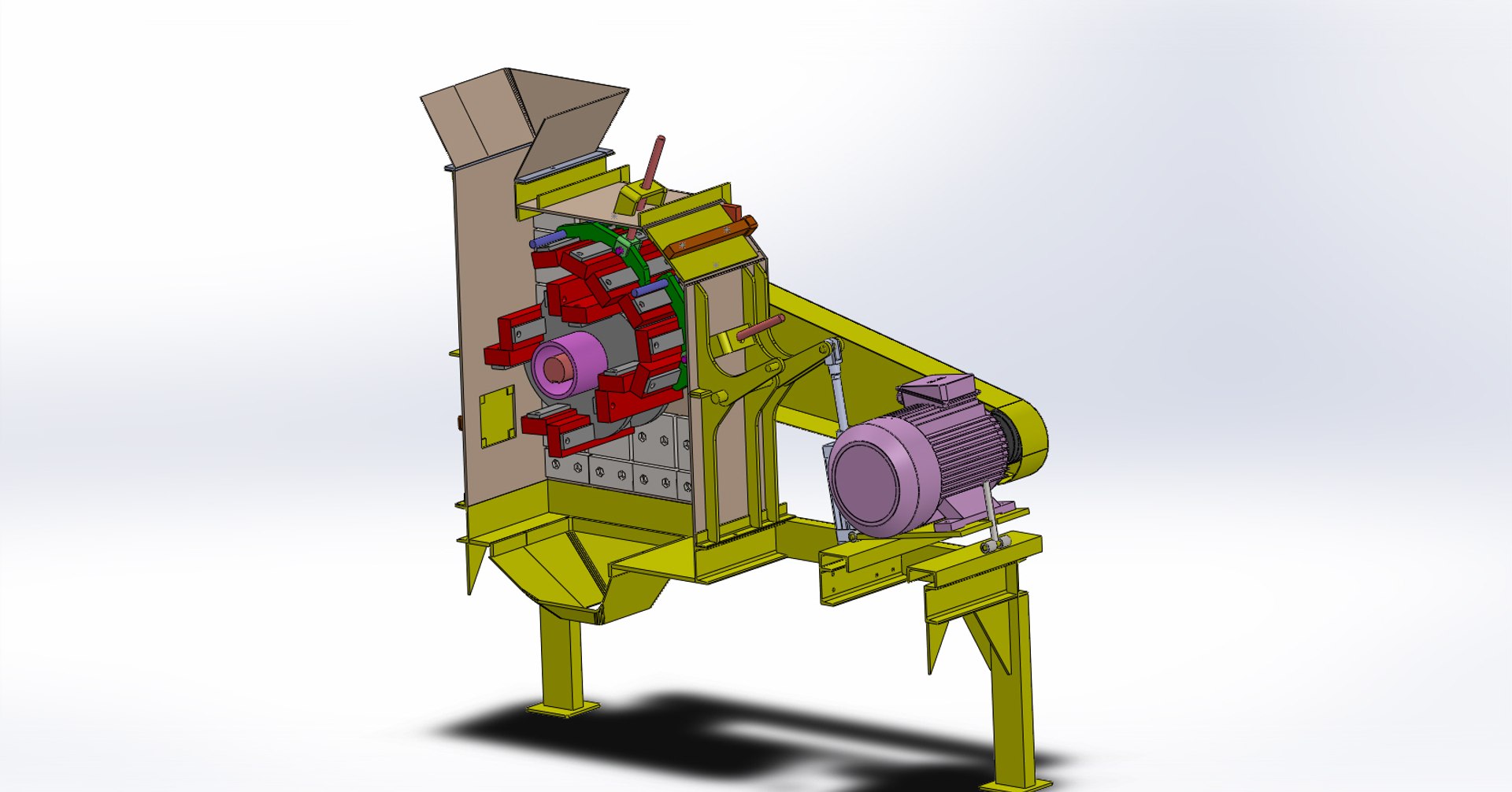 3D Model Simple Impact Crusher 20t - TurboSquid 1410905