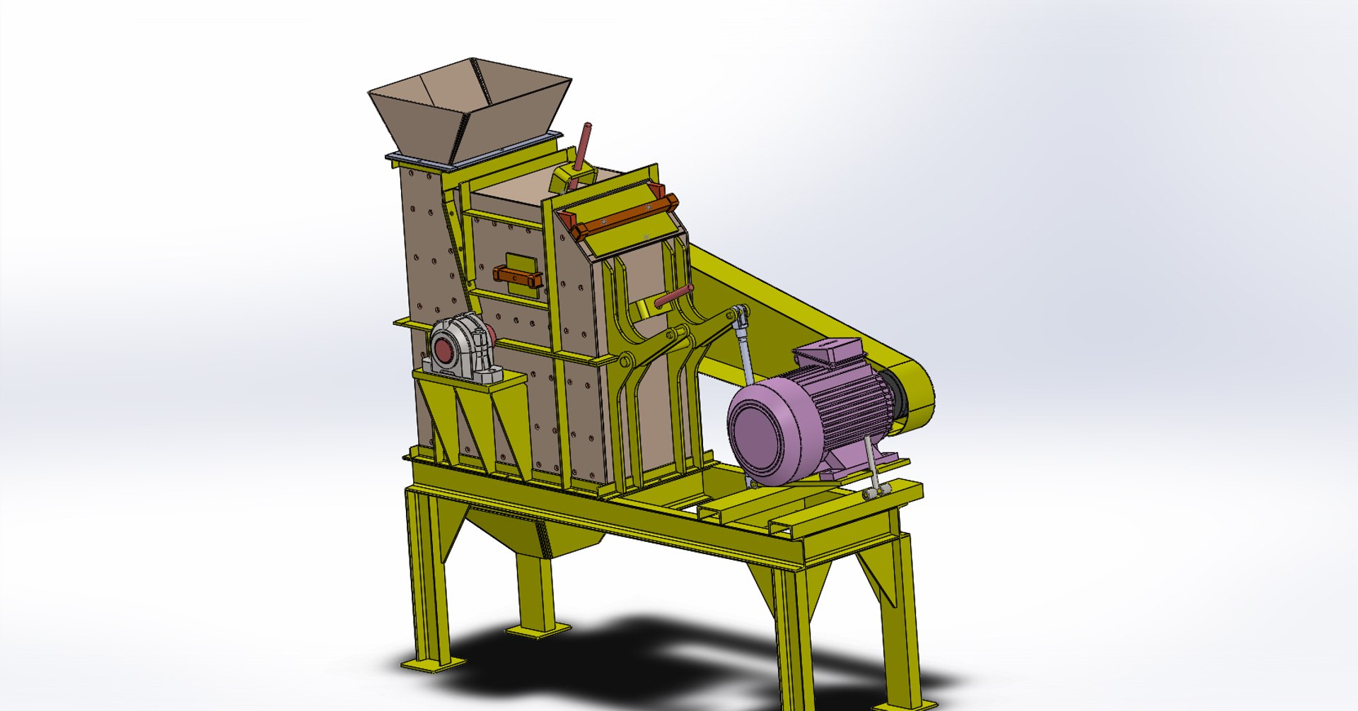 3D Model Simple Impact Crusher 20t - TurboSquid 1410905