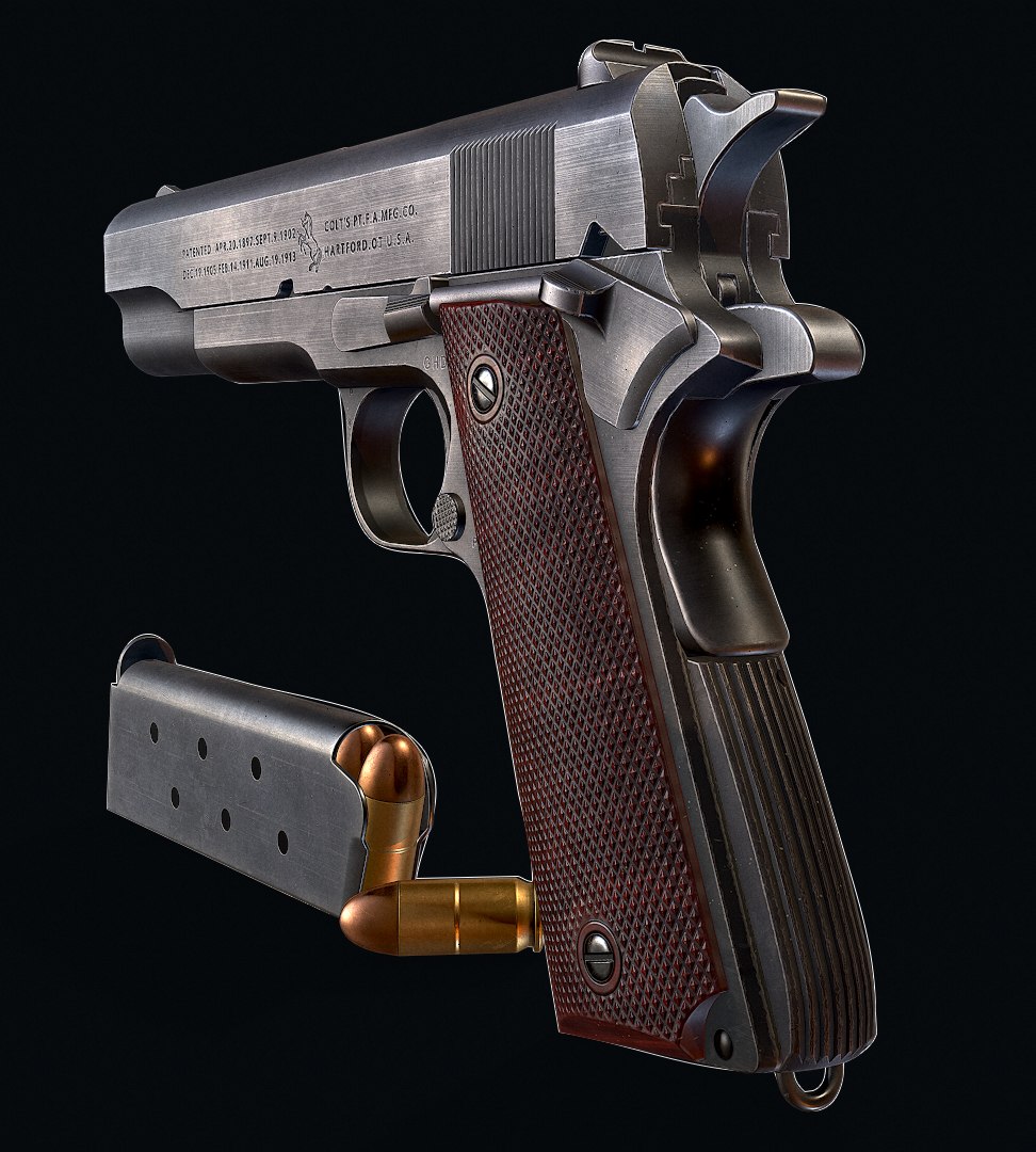 Colt M1911 3D Model - TurboSquid 1581086