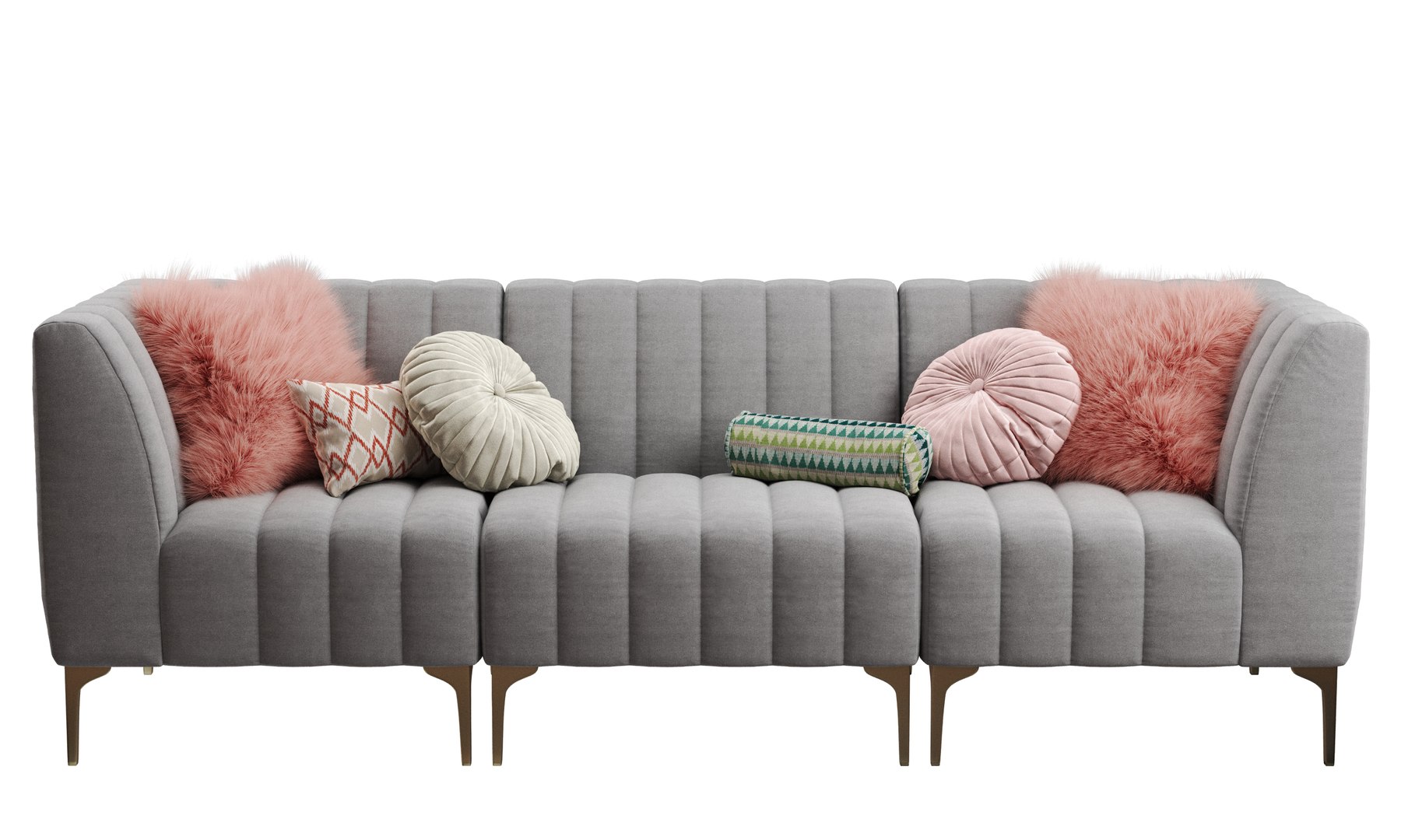 Pottery Barn Avalon Sofa Fabric 3-seater 3D Model - TurboSquid 2059668