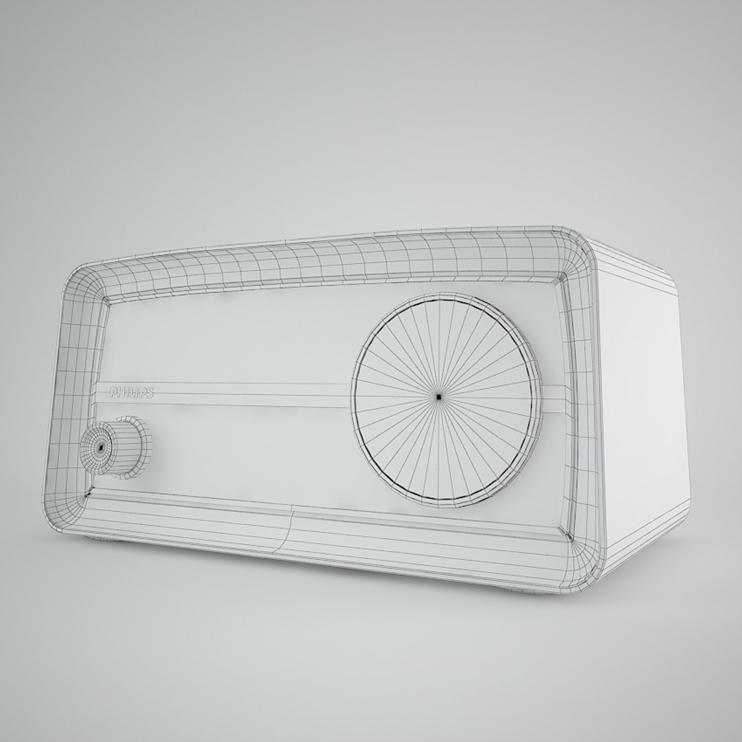 3d model philips radio