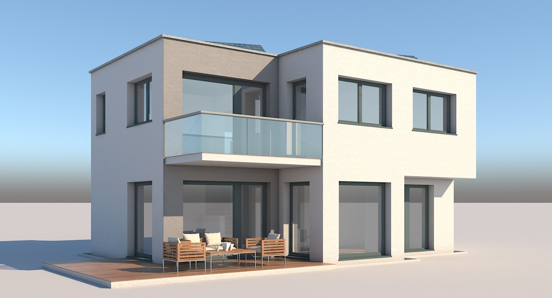 Contemporary House Model - TurboSquid 1406438