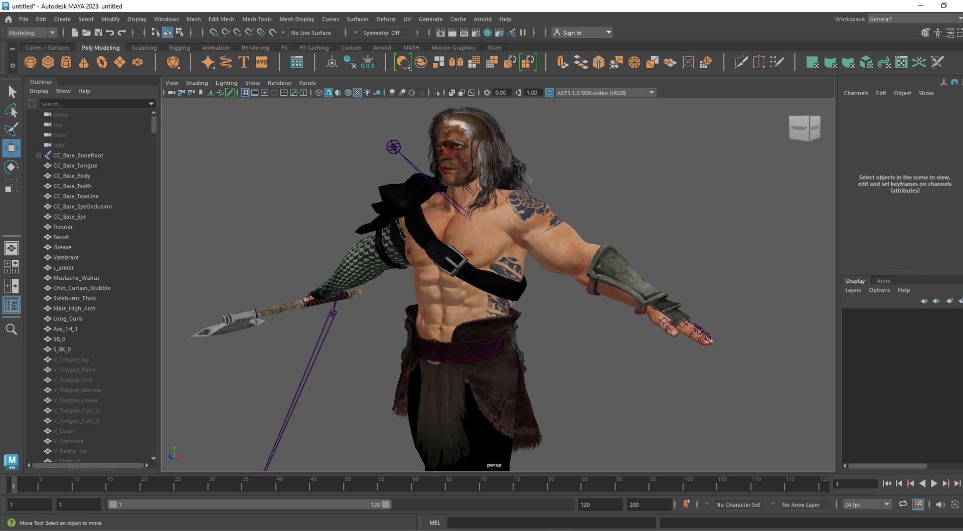 3D Realistic Warrior Man-XX Character model - TurboSquid 2105423