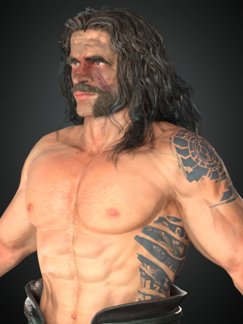 3D Realistic Warrior Man-XX Character Model - TurboSquid 2105423