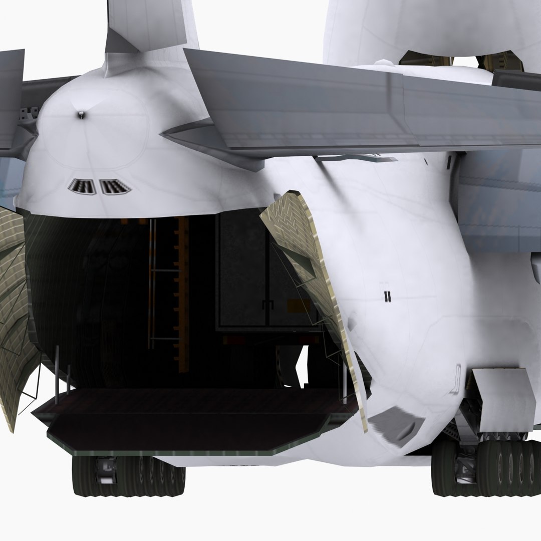 Antonov An124 White 3d Model